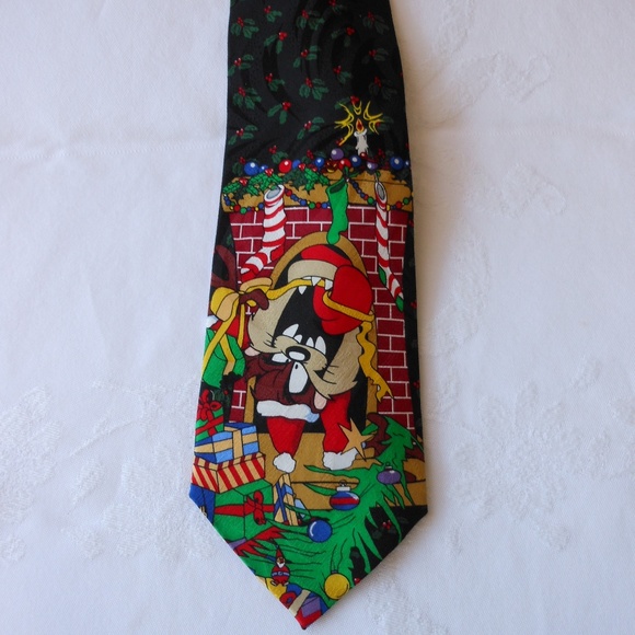 Warner Bros. | Accessories | Taz As Santa Holiday Tie | Poshmark